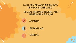 PPT BImBEL. ananda berakhlaq cerdas nangkaan | PPT