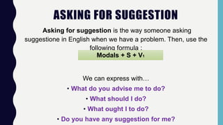 Ppt bing asking_giving_suggestion | PPTX