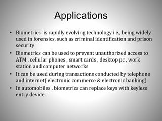 Biometric Technology | PPTX