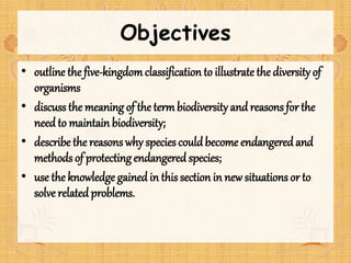 Ppt bio12 un_t1w3_biodiv_cons | PPTX | Science
