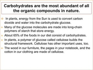 carbohydrates and classification manikant mani. | PPTX