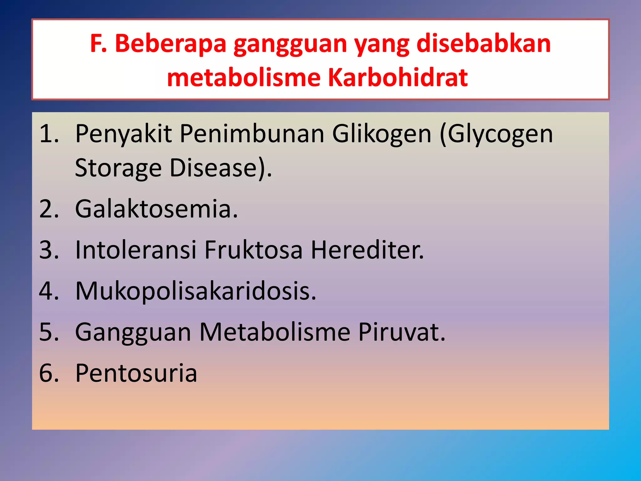 Karbohidrat dan Sistem Metabolisme Karbohidrat | PPT