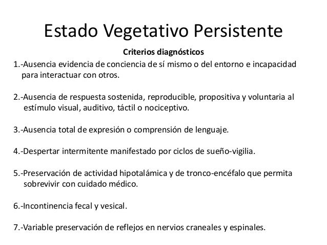 Muerte encefálica y estado vegetativo persistente