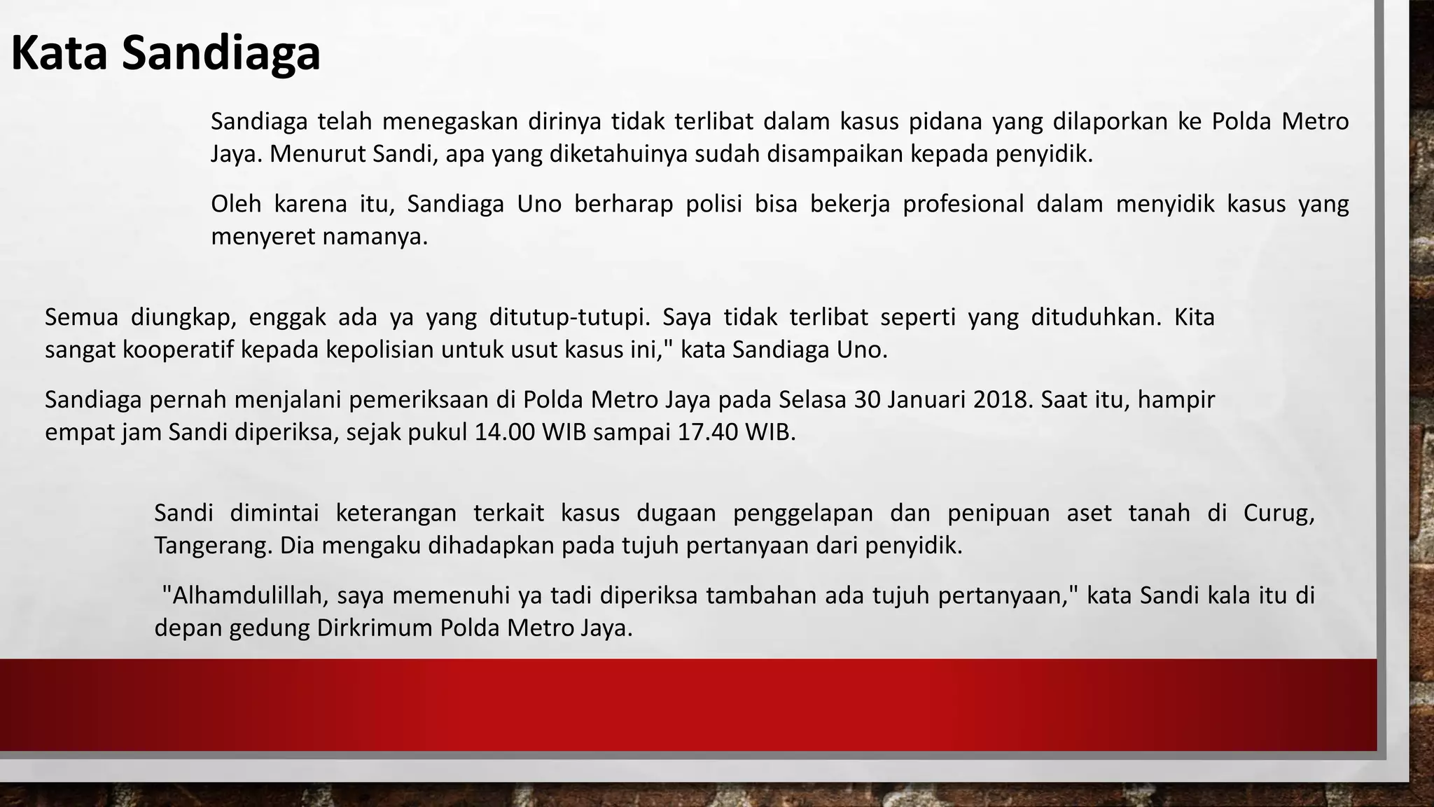 biografi sandi uno | PPTX