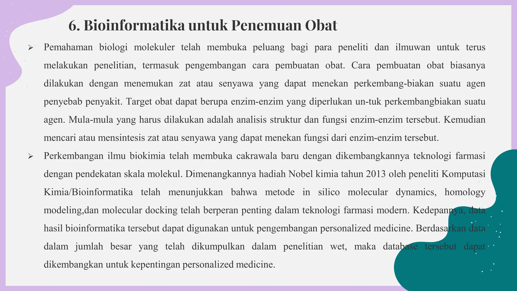 bioinformatika (bioteknologi) pendidikan bio | PPTX