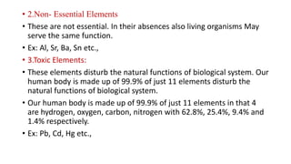 Ppt bioinorganic chemistry by dr.seema pattanshetti | PPT
