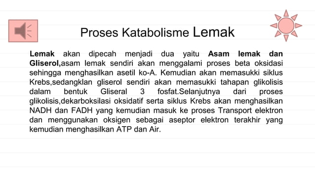 ppt biologi katabolisme lemak dan protein pptx | PPTX