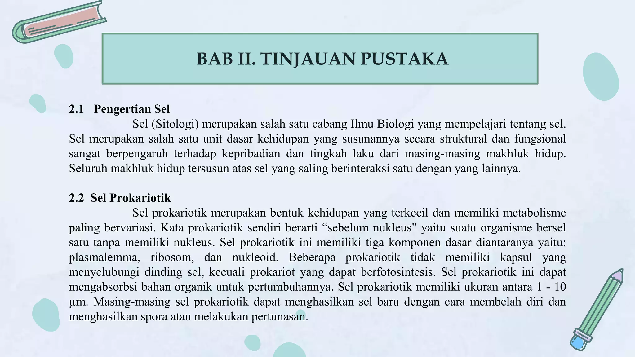 PPT Biologi Sel 1. Sel Prokariot dan Eukariot Kelas 1K Dosen Yayuk ...