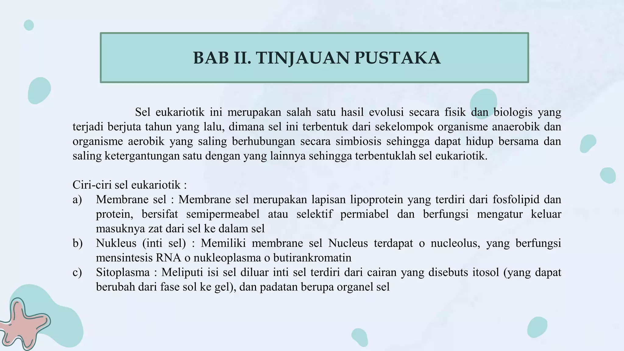 PPT Biologi Sel 1. Sel Prokariot dan Eukariot Kelas 1K Dosen Yayuk ...