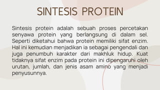 Makalah Biologi Sel Dan Molekuler: Struktur, Fungsi dan Sintesis ...