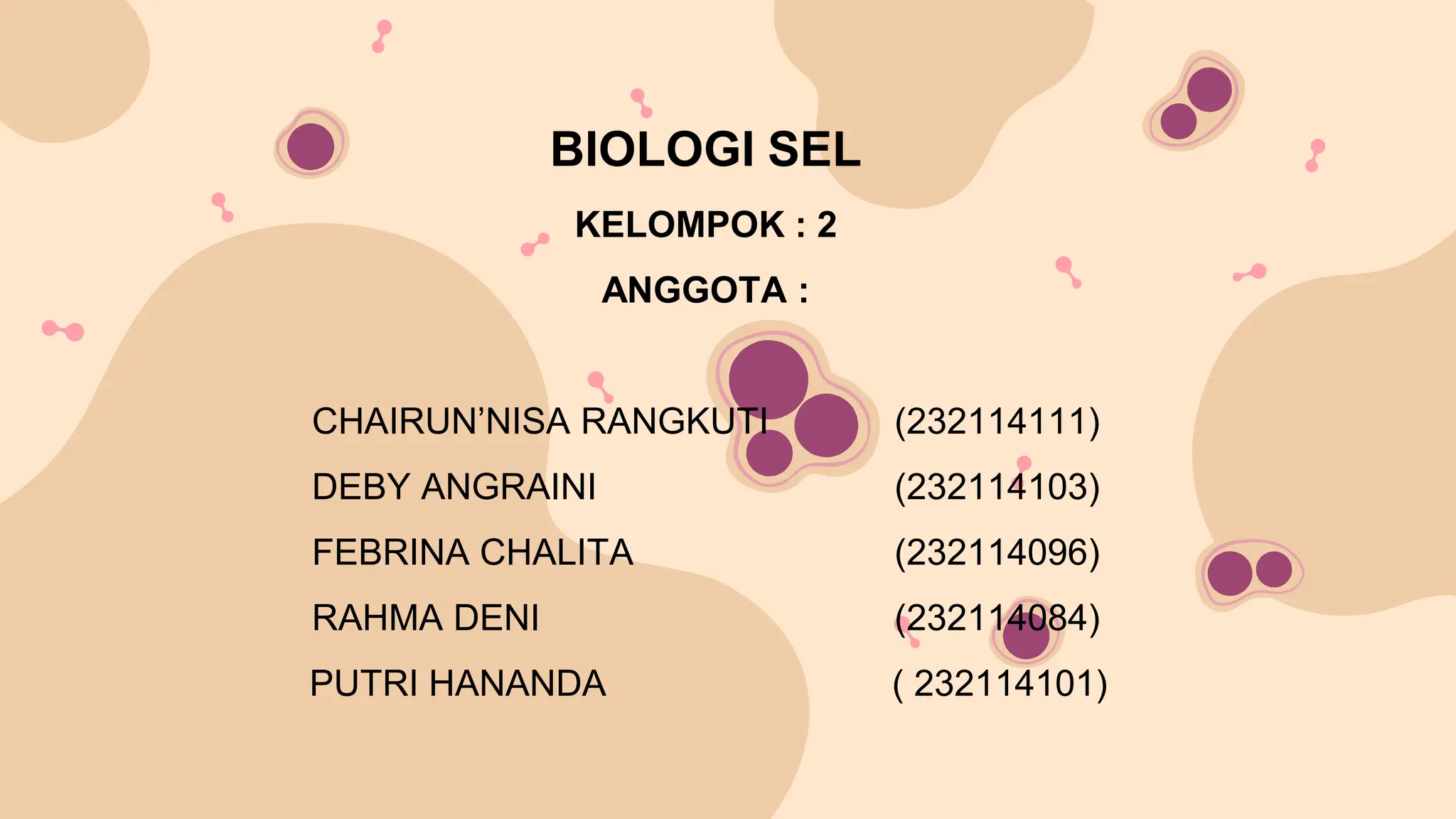 Biologi sel : 2. Sel Hewan dan Sel Tumbuhan l Kelas : 1I lDosen: Yayuk ...