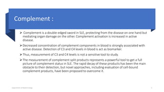 biomarkers in SLE ( Systemic Lupus Erythematosus ) | PPTX