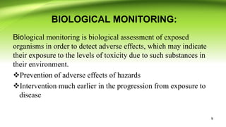 BIOLOGICAL MONITORING OF AIR POLLUTANTS AND ITS INFLUENCE ON HUMAN ...