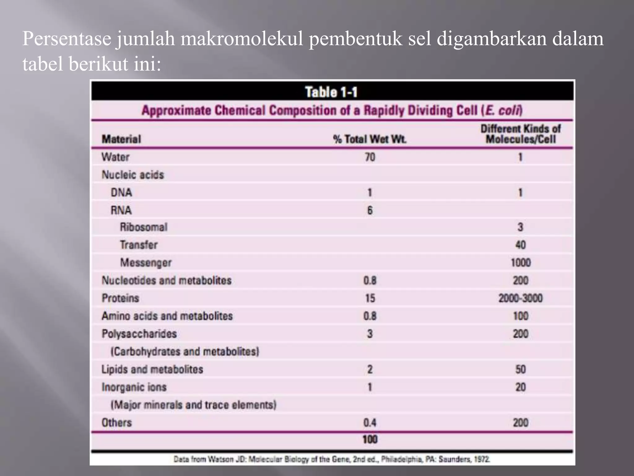 Komponen Penyusun Sel [Biologi] | PPTX