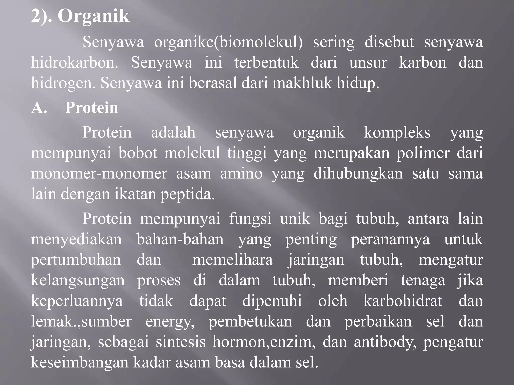 Komponen Penyusun Sel [Biologi] | PPTX