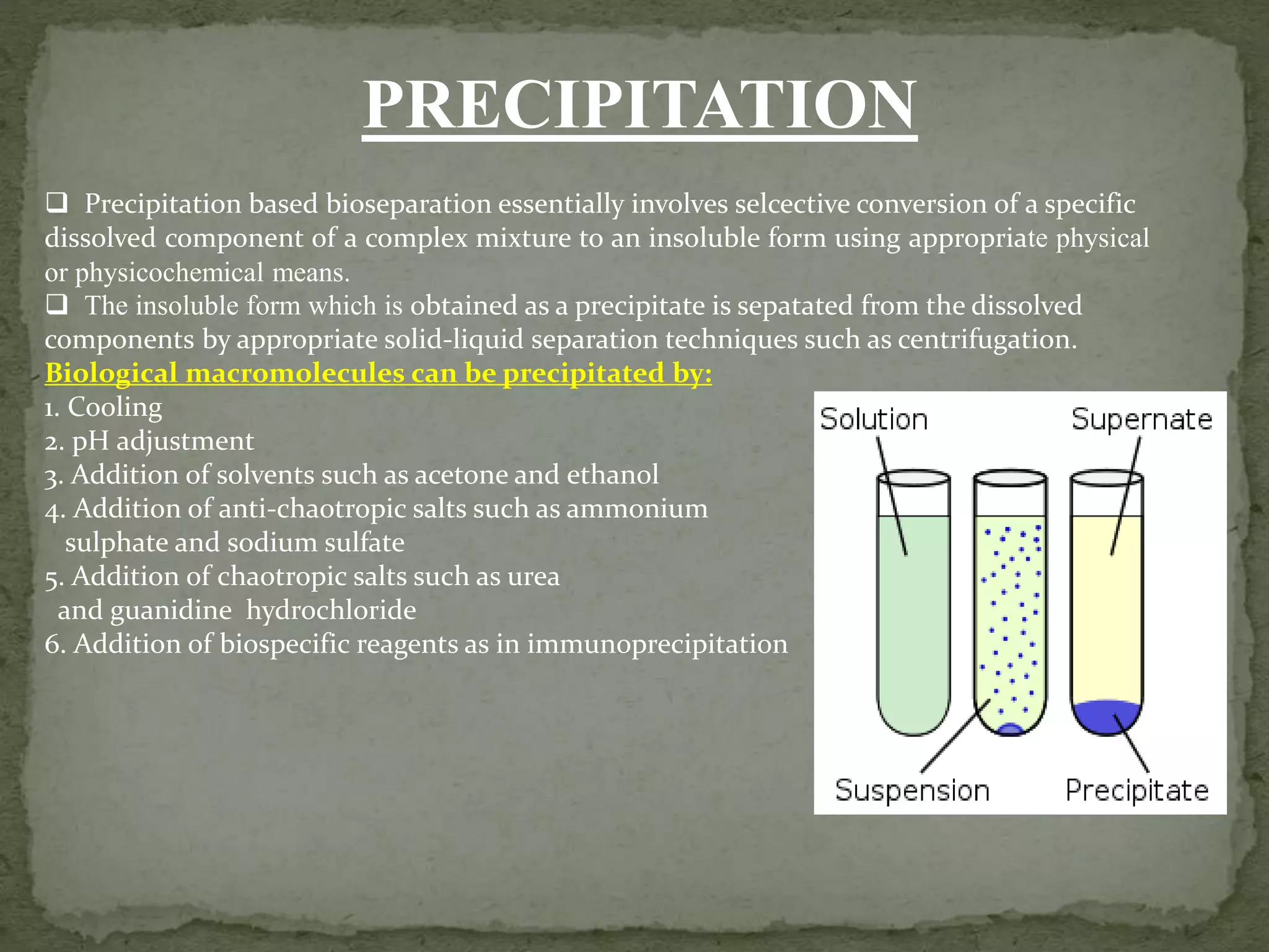 BIOSEPARTION ENGINEERING | PPTX