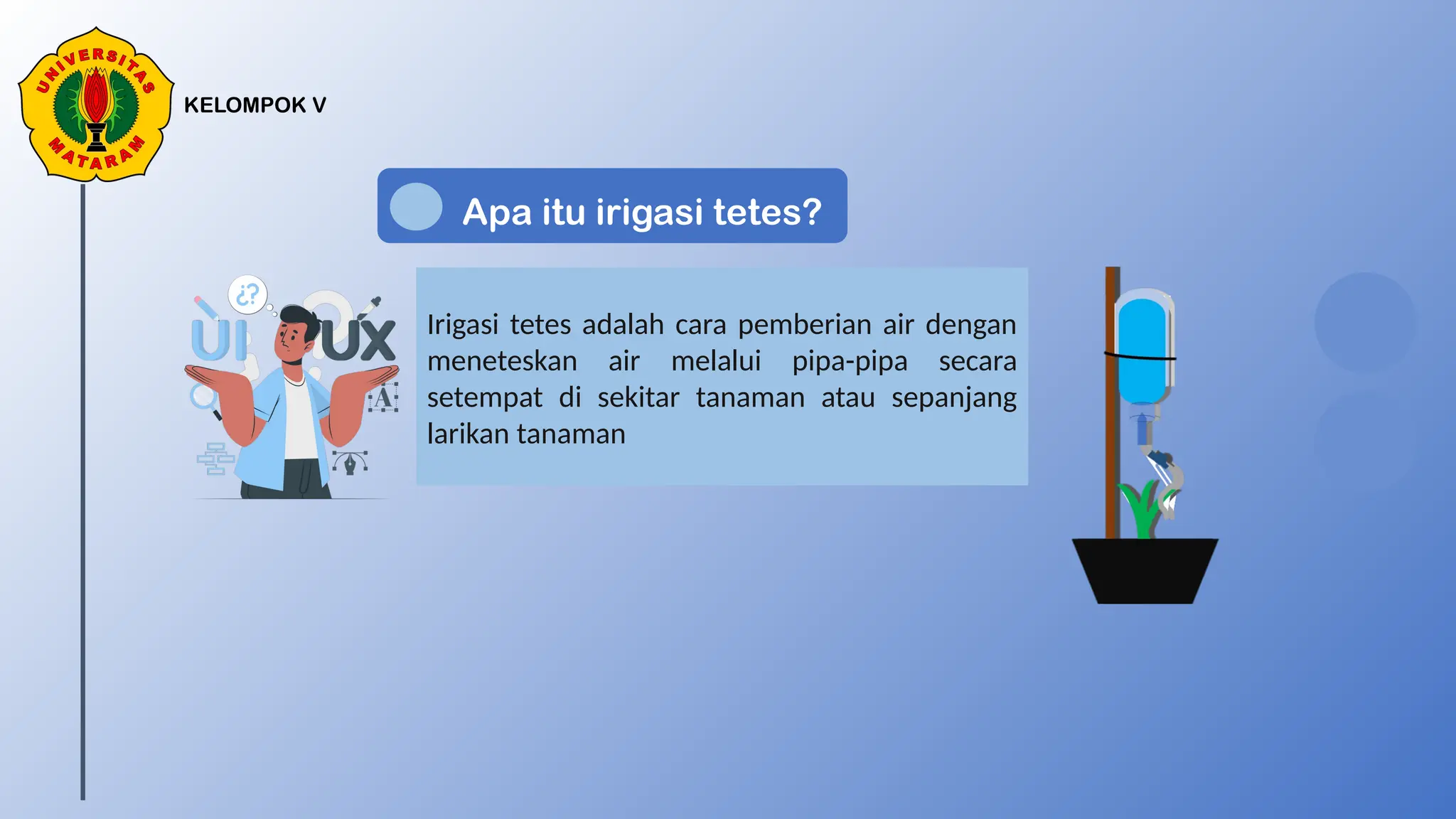 PPT BIOSISTEM-1 tugas tentang konservasi air dengan penerapan irigasi ...