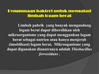 Ppt bioteknologi penambangan logam | PPTX