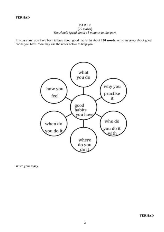 Bahasa Inggeris Form 2 (Paper 2) Writing | DOCX