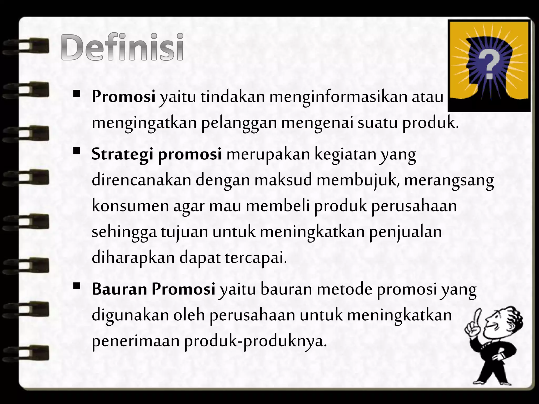 Mempromosikan Produk - STRATEGI PROMOSI | PPTX