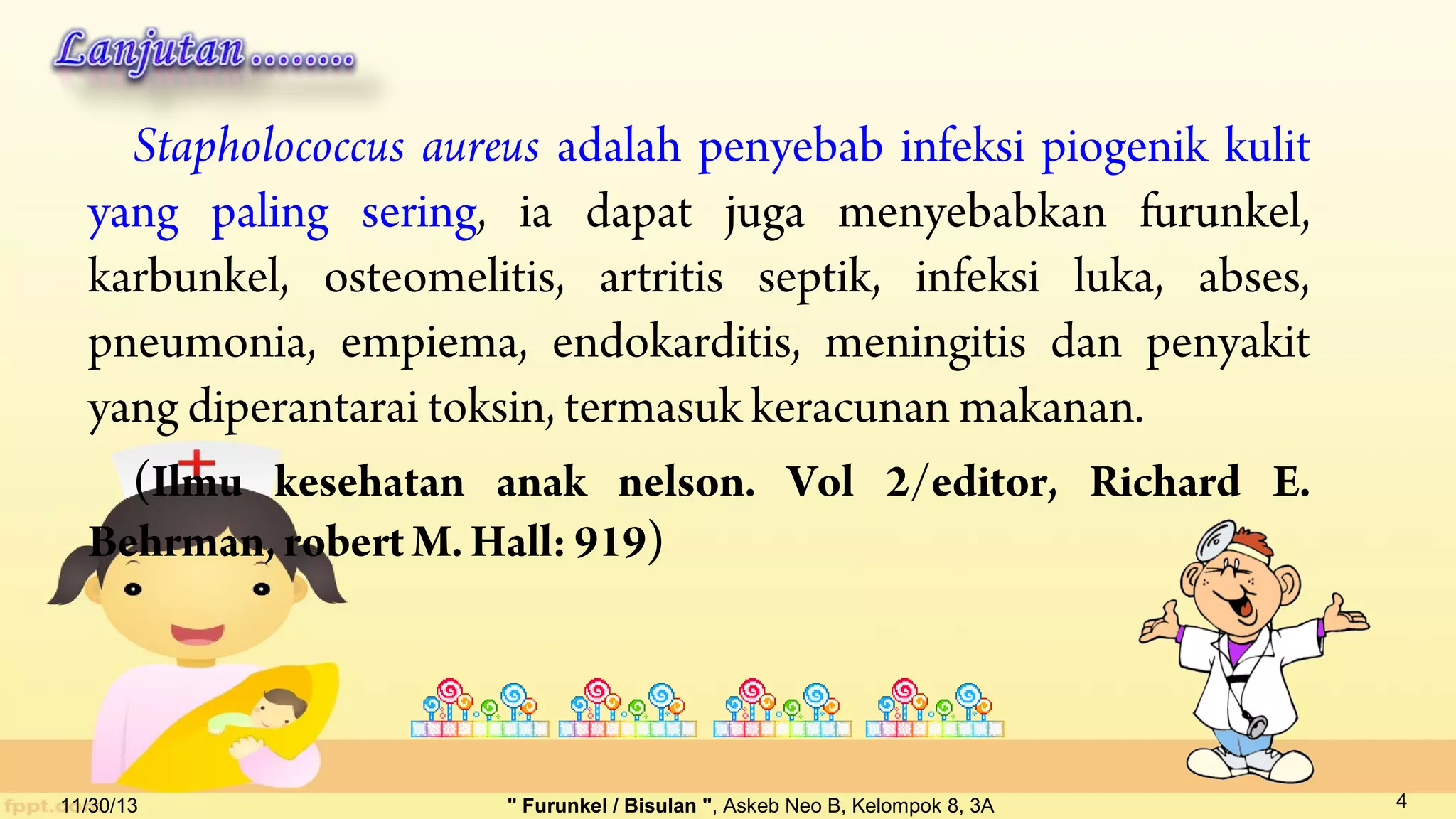 Ppt Masalah pada Neonatus -- Bisulan (Furunkel) | PPT