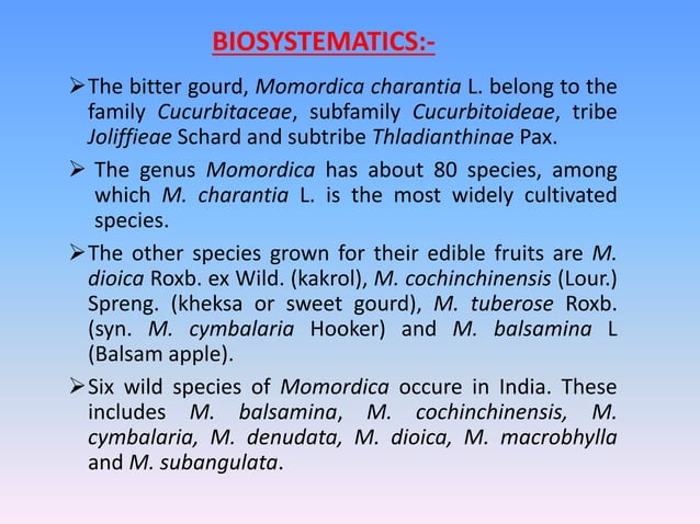 Breeding of Bottlegourd & Bittergourd | PPTX | Gardening | Home & Garden