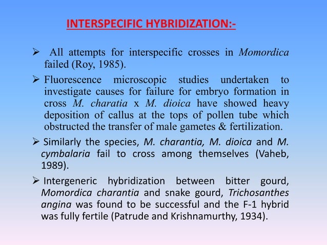 Breeding of Bottlegourd & Bittergourd | PPTX | Gardening | Home & Garden