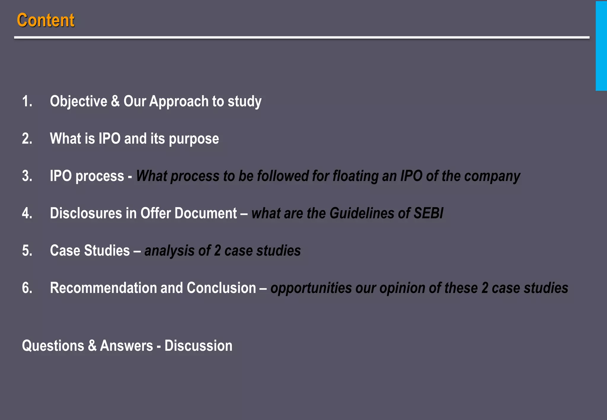 PPT_disclosure in an IPO offer document_Case Study | PDF