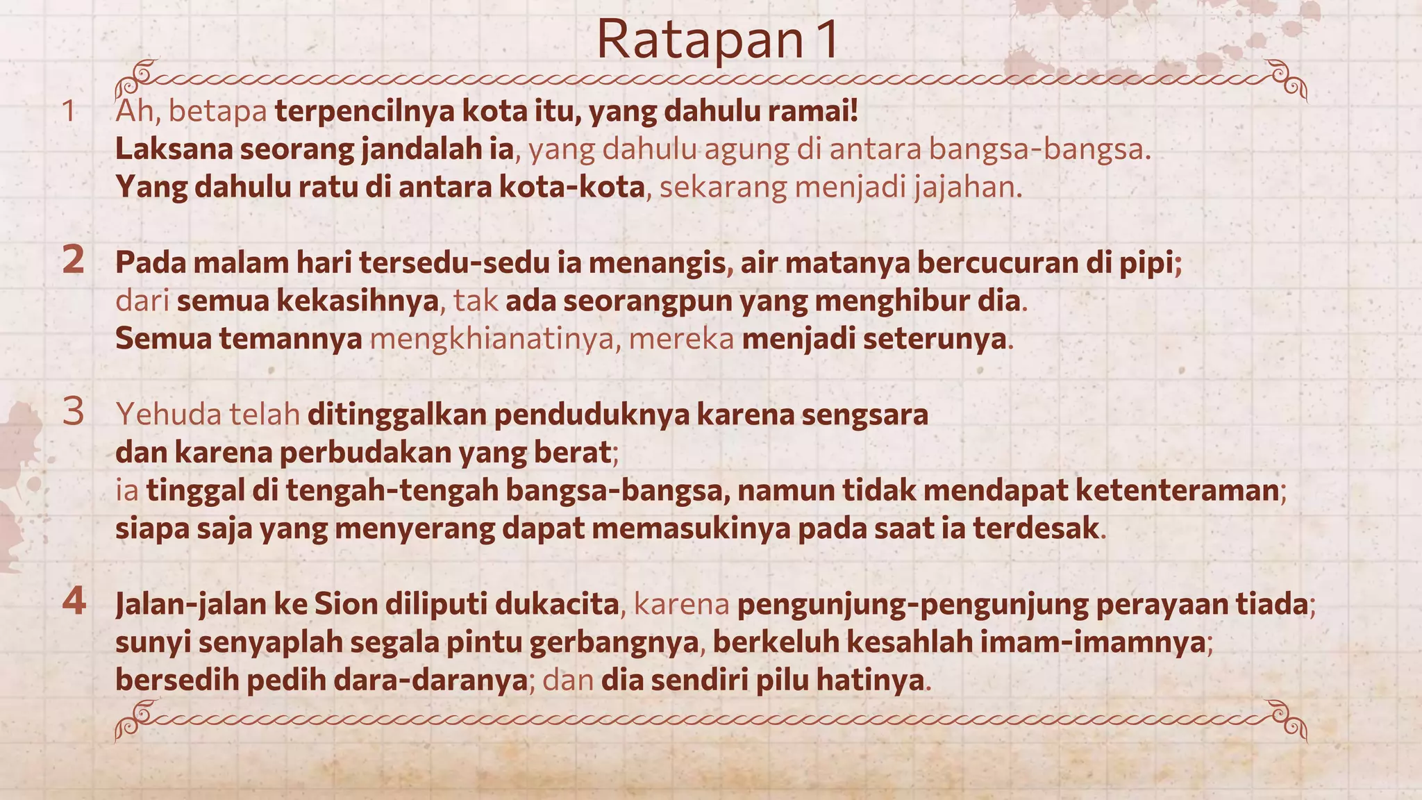 Training Bedah Kitab Ratapan | PPT