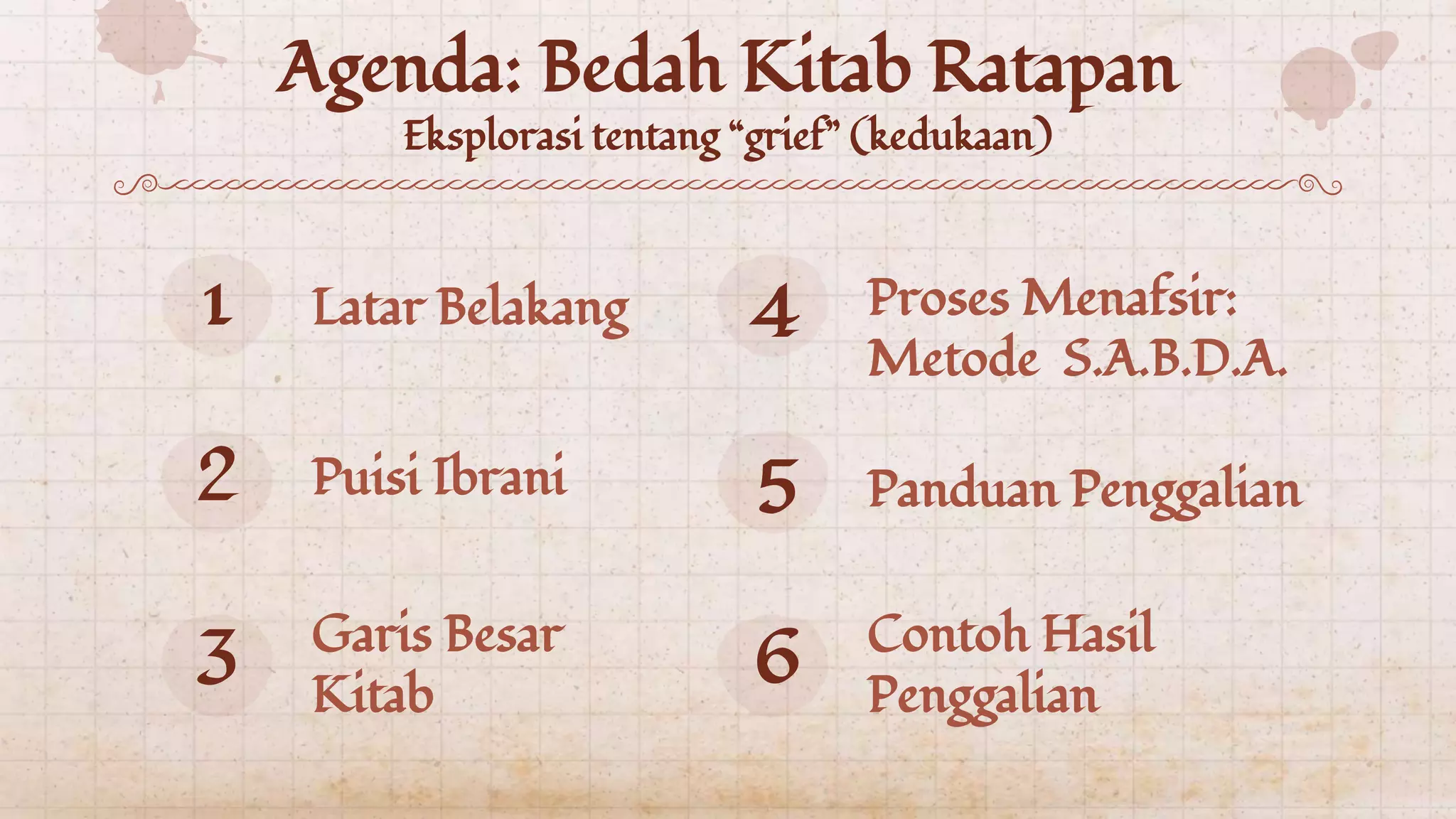 Training Bedah Kitab Ratapan | PPT