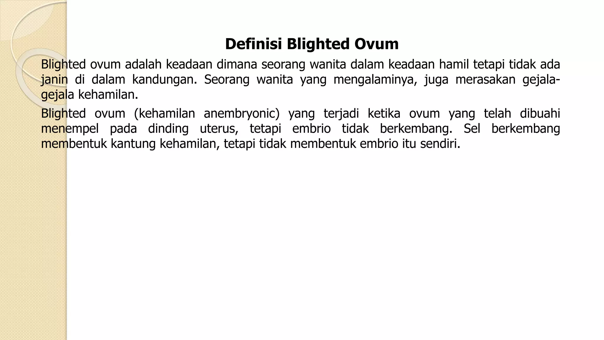 Ppt blighted ovum | PPTX