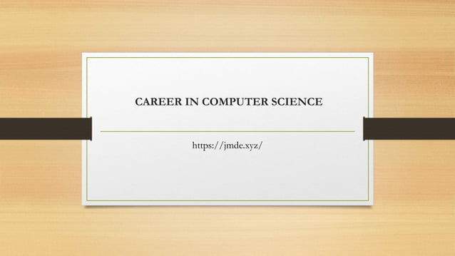 ppt blog.pptx for career in computer science | PPT