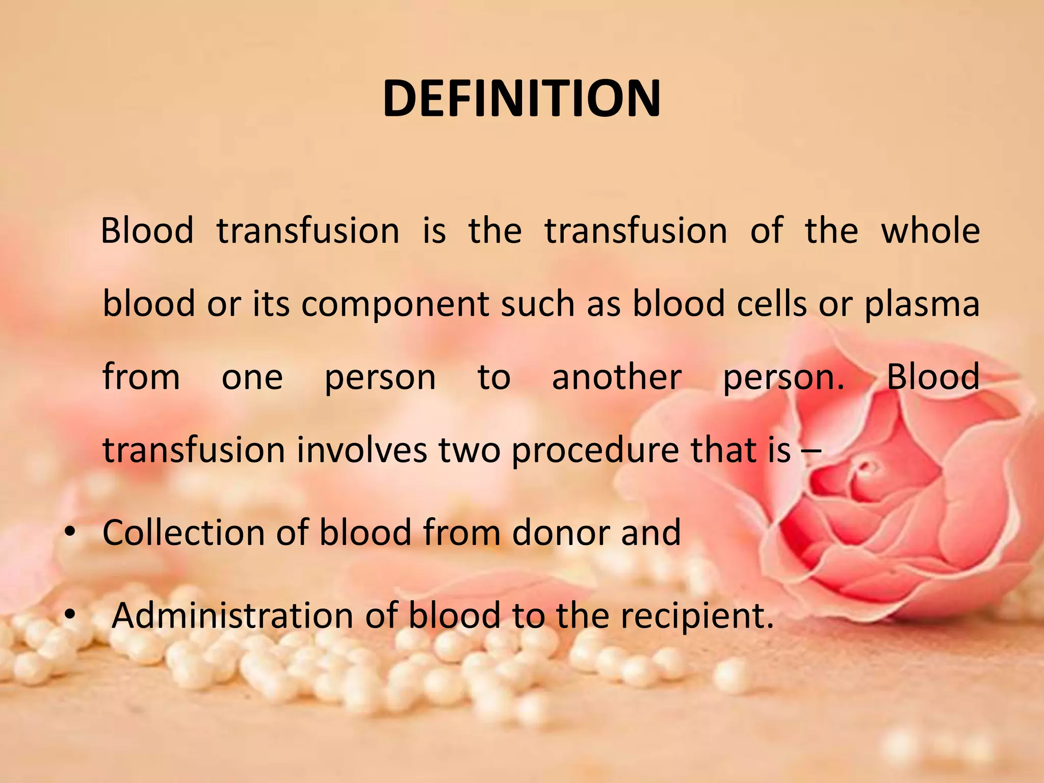 Ppt blood transfusion | PPTX