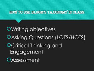 PPT Blooms taxonomy structuring the learning jourey.pptx | Chemistry ...