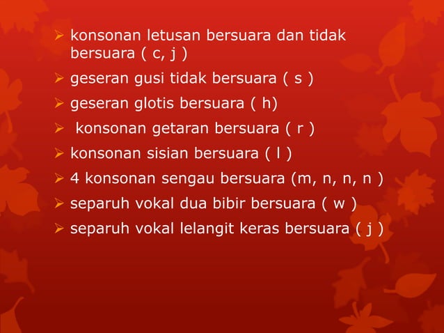 FONETIK DAN FONOLOGI bmm3108 | PPTX