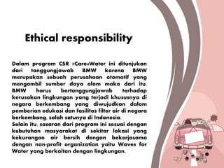 Analisis #Care4Water by BMW | PPT