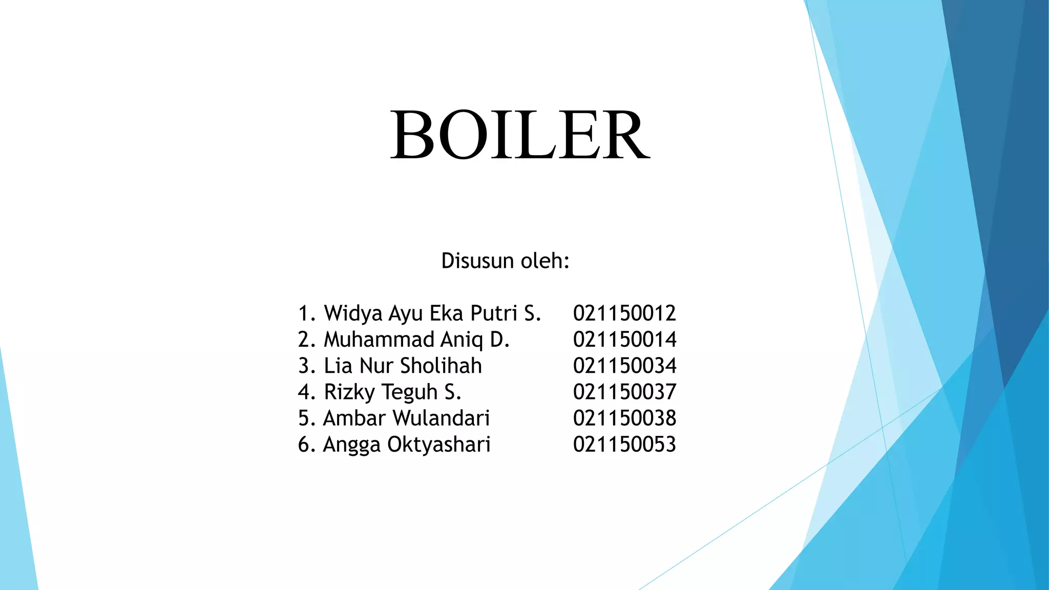 Boiler | PPTX