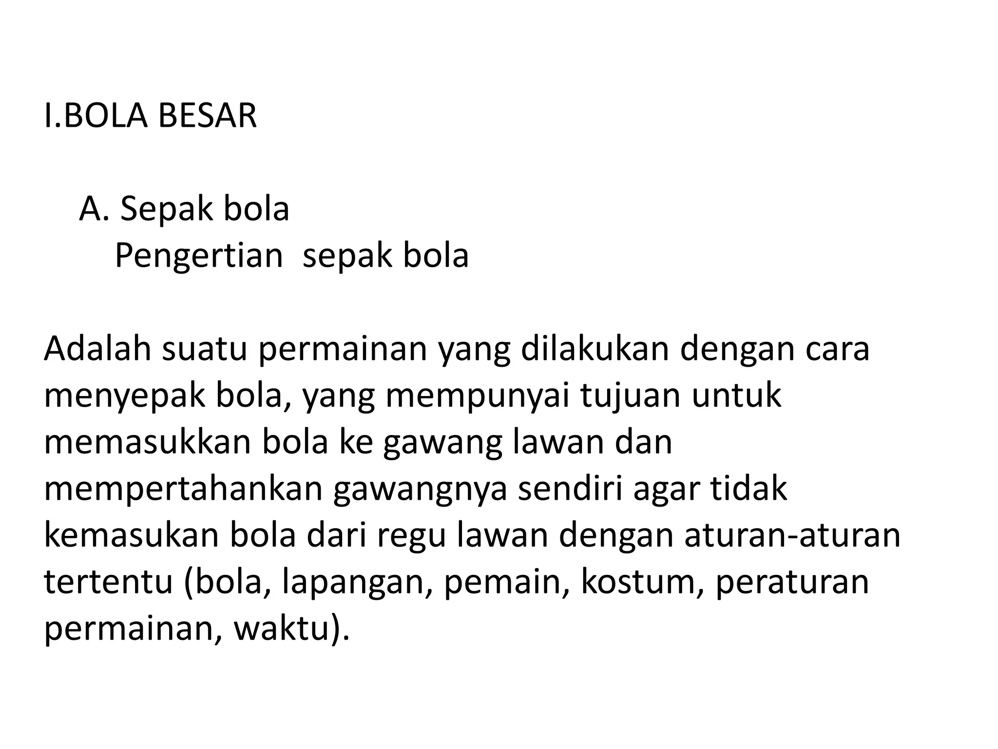 Ppt bola besar | PPTX