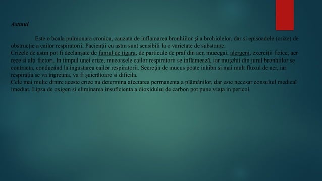 powerpoin boli ale sistemului respirator | PPTX