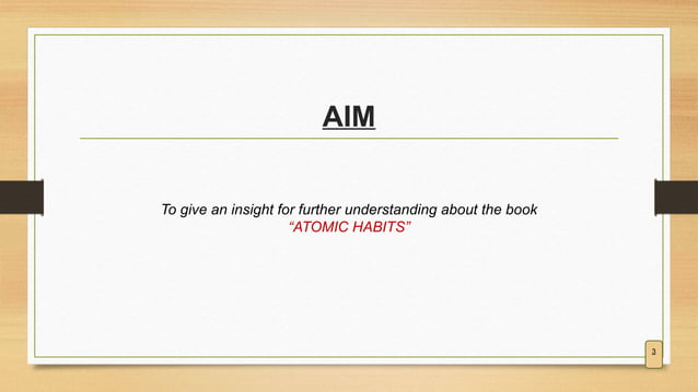 BOOK REVIEW - ATOMIC HABITS presentation .pptx