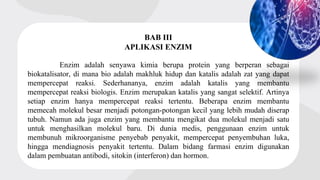 Ppt Botani Farmasi 2. Enzim dan Perannya Kelas 2I Dosen Yayuk Putri ...