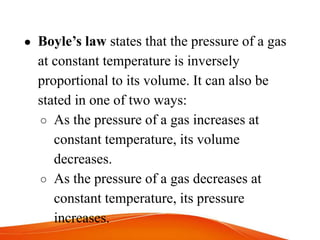 Powerpoint Presentation for Boyles law.. | PPTX | Physics | Science
