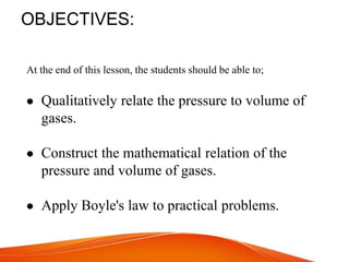 Powerpoint Presentation for Boyles law.. | PPTX