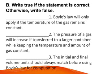 Powerpoint Presentation for Boyles law.. | PPTX