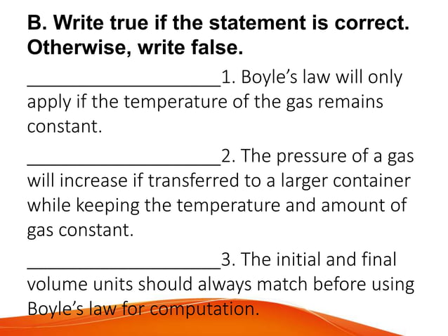 Powerpoint Presentation for Boyles law.. | PPT