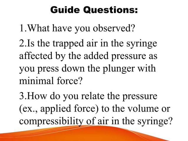 Powerpoint Presentation for Boyles law.. | PPT