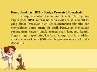 ASUHAN KEPERAWATAN KLIEN BPH | PPTX