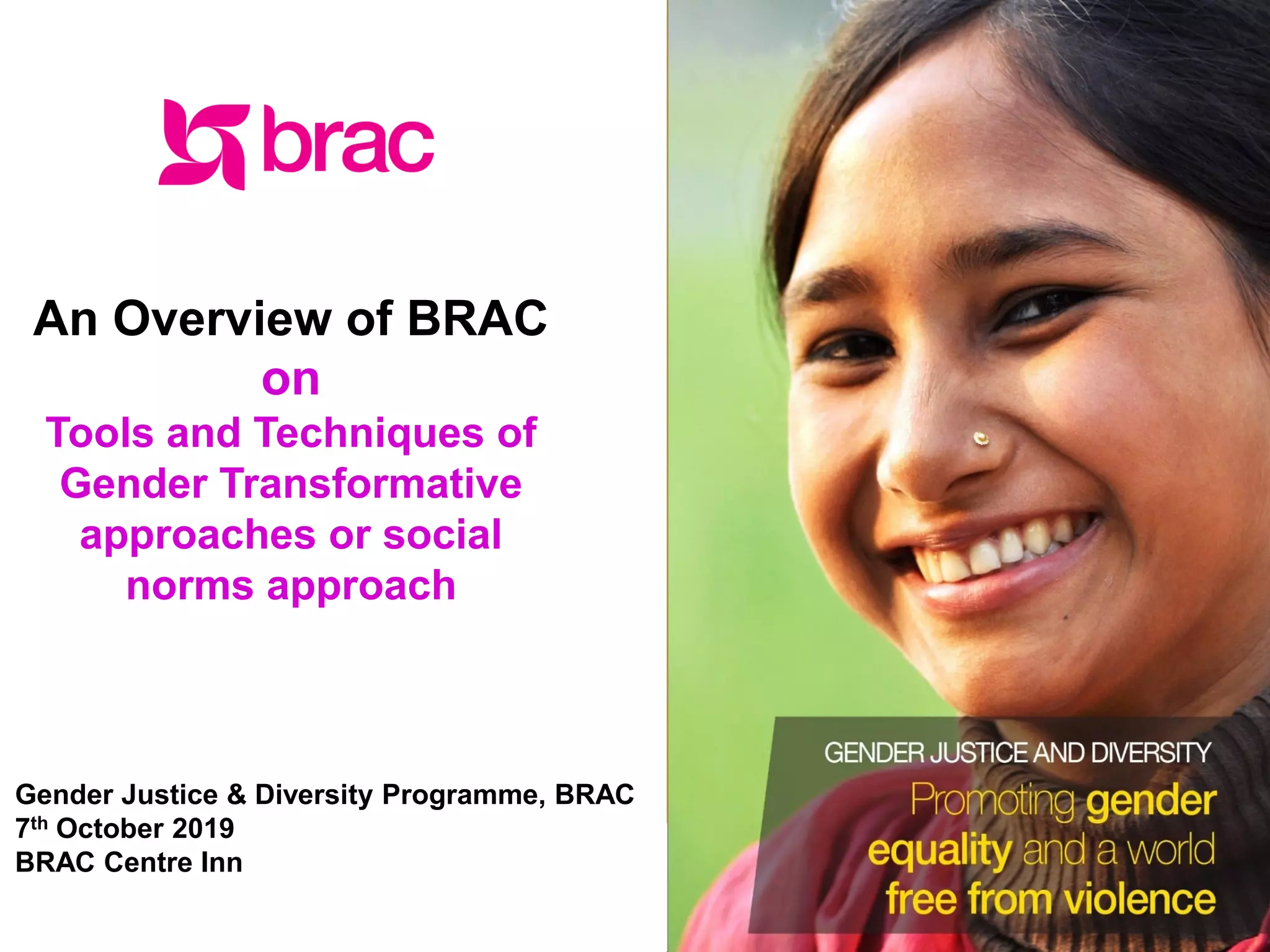 GWG_BRAC_ Tools and techniques of gender transformative approaches_Oct ...
