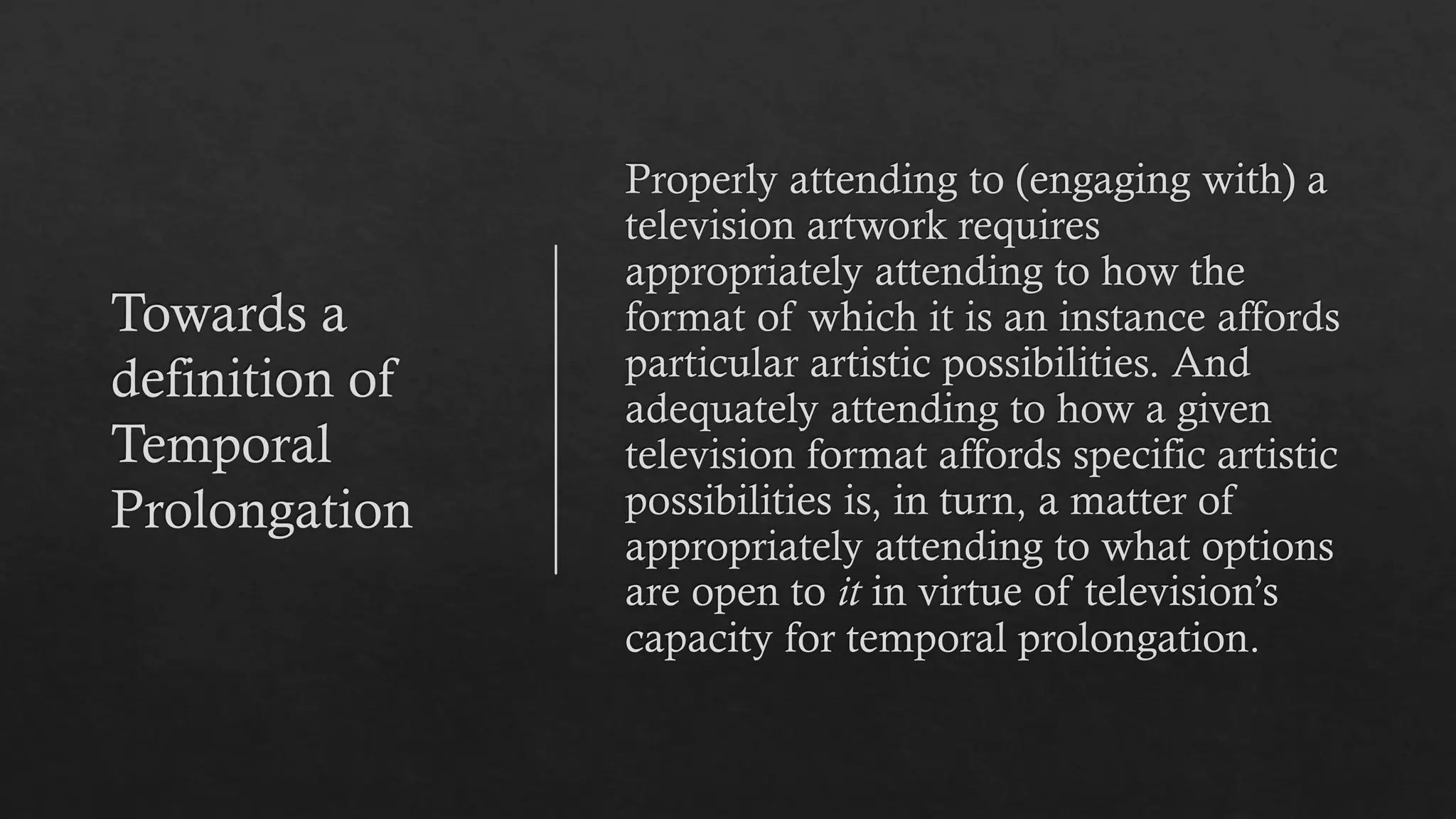 Television's Temporality: Seriality and Temporal Prolongation | PDF
