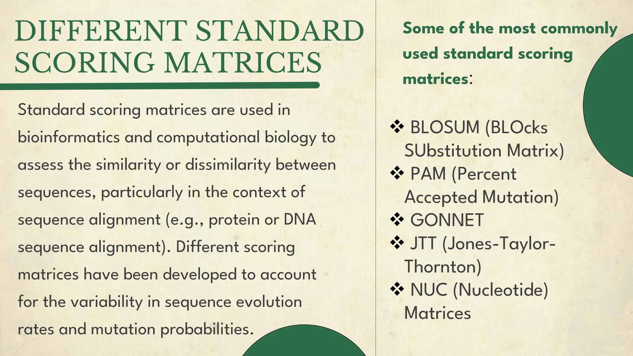 powerpoint presentation on bioinformatics blosum | PDF